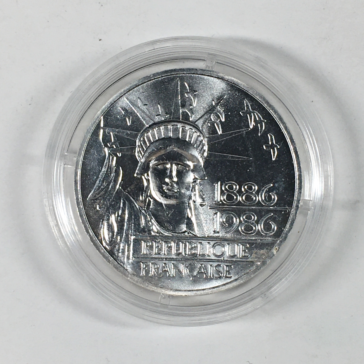 1986 France Proof Silver Liberty Commemorative 100 Francs*0.434oz ASW ...