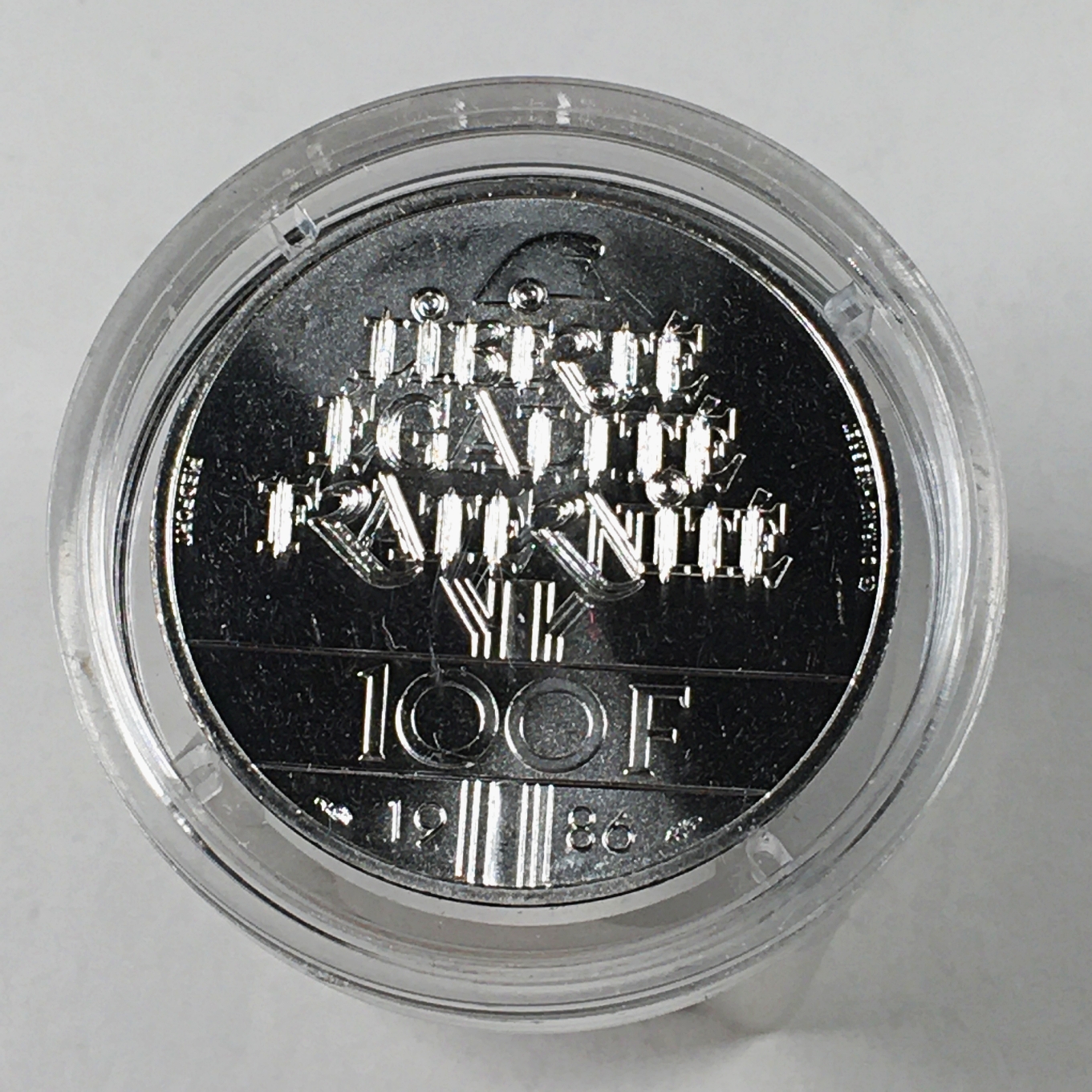 1986 France Silver 100 Francs Statue of Liberty Coin*Brilliant ...