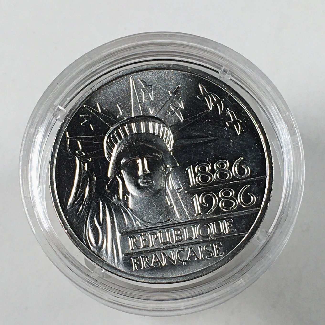 1986 France Silver 100 Francs Statue of Liberty Coin*Brilliant ...