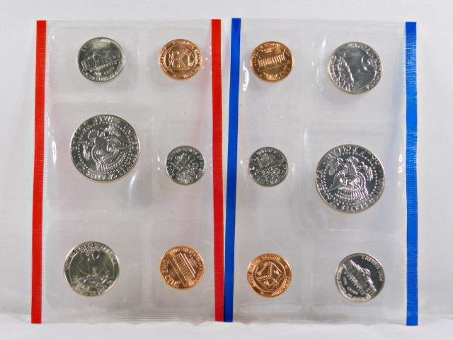 1986 United States Uncirculated Coin Set w/ Both D and P Mint Marks in ...