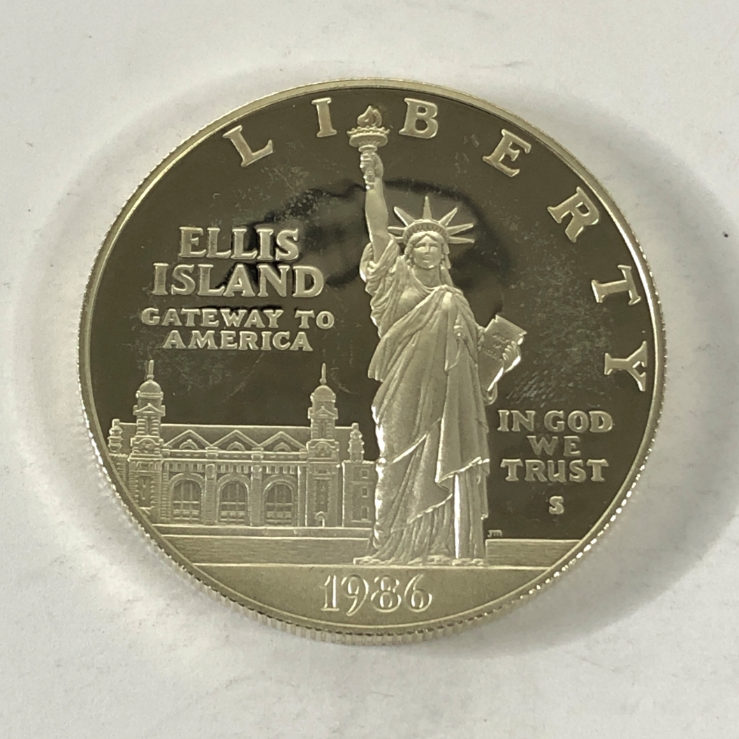 1986-S Liberty/Ellis Island Commemorative Proof Silver Dollar*Deep ...