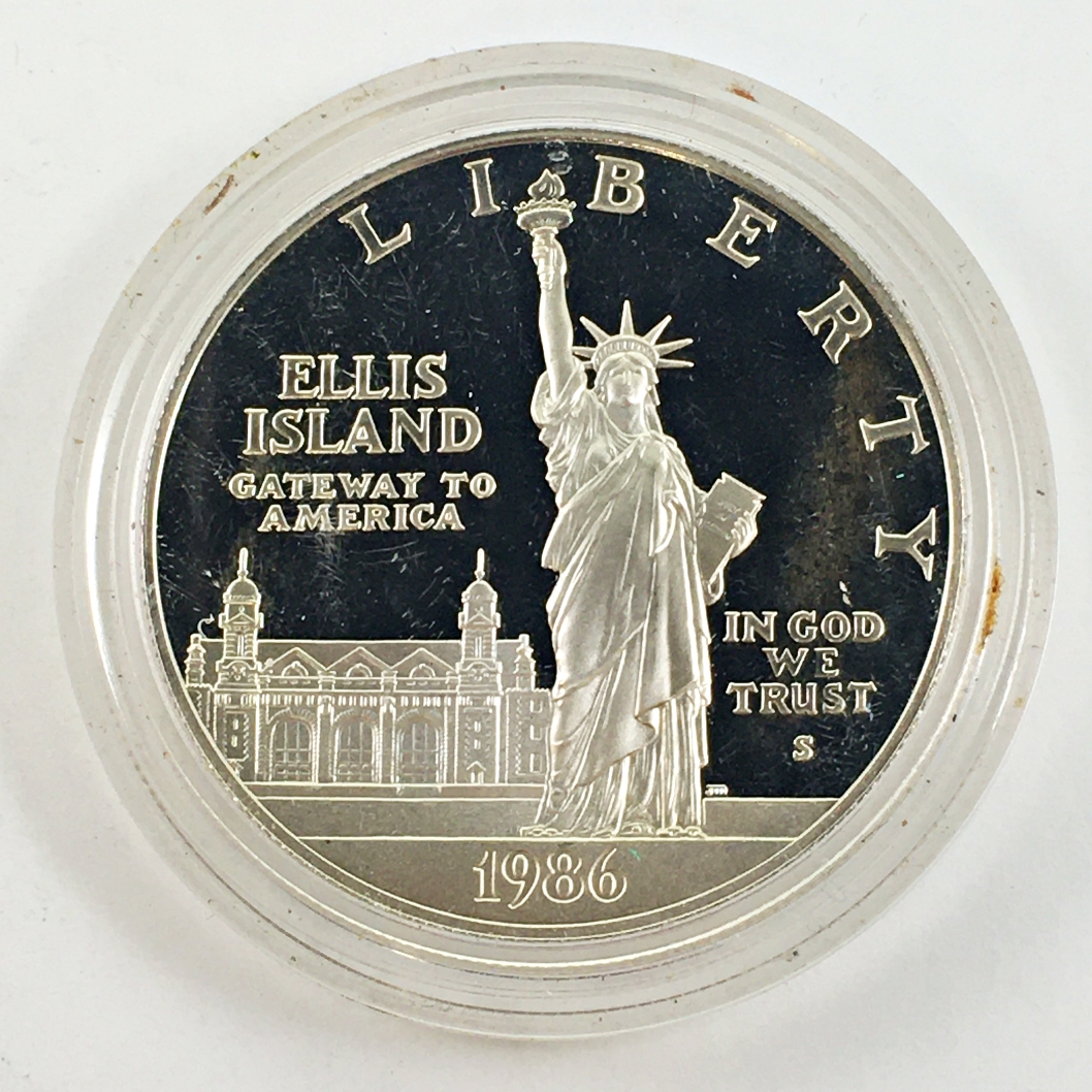 1986-S Liberty/Ellis Island Commemorative Proof Silver Dollar*Deep ...