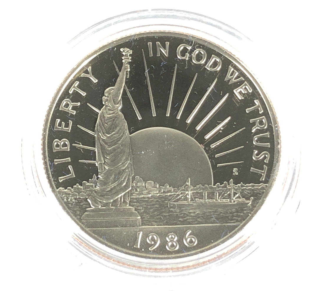 1986-S Liberty/Ellis Island Proof Half Dollar Commemorative*DCAM*In ...