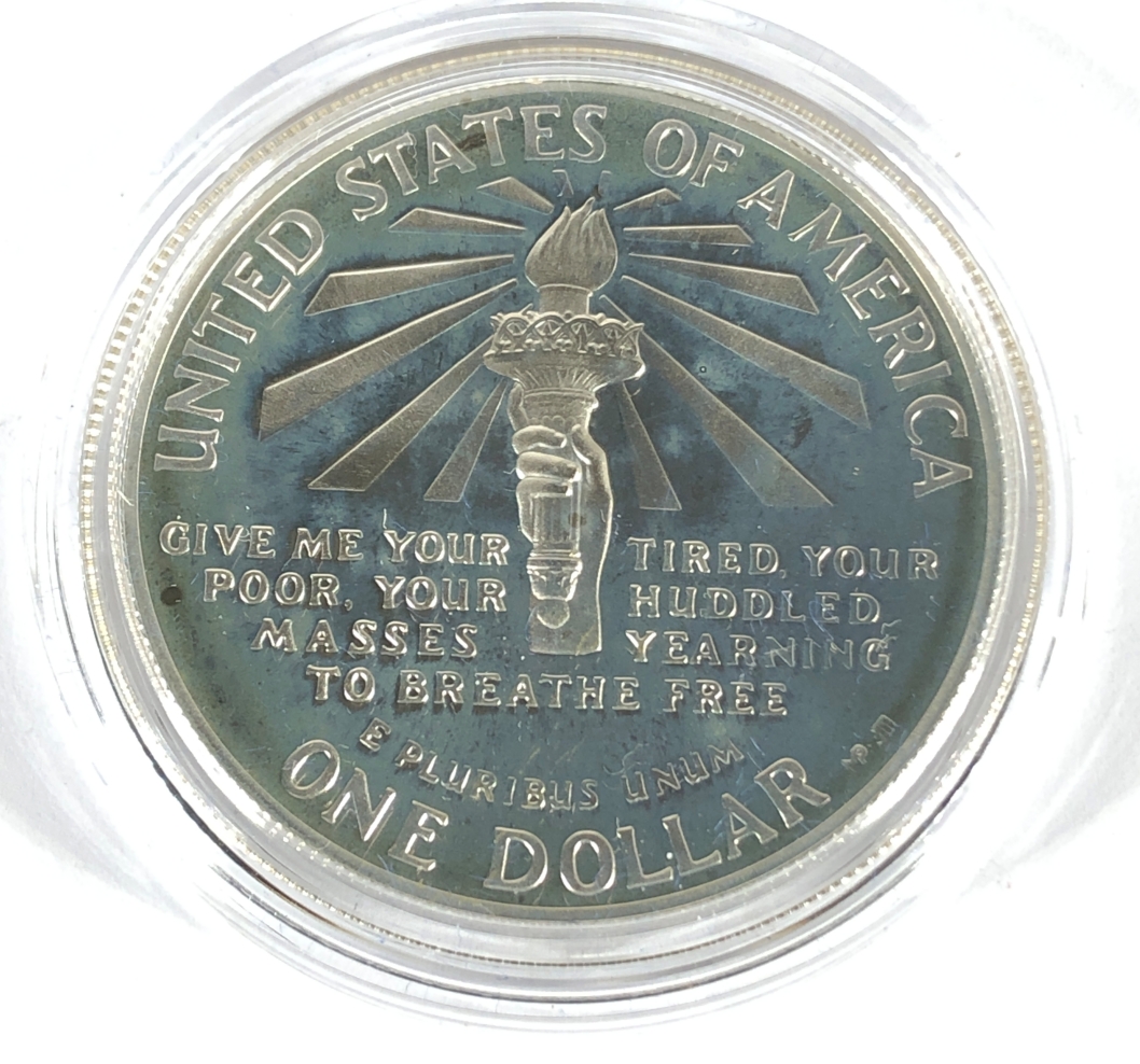 1986-S Liberty/Ellis Island Proof Silver Dollar Commemorative*DCAM*In ...