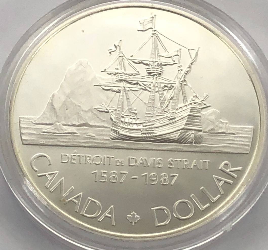 1987 Canada Proof Silver Detroit of Davis Strait 300th Anniversary ...