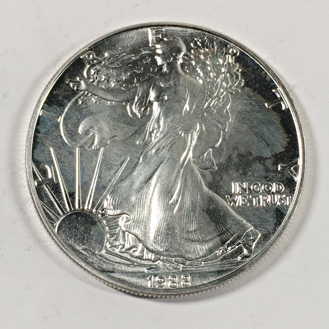 1988 American Silver Eagle*One Troy Ounce .999 Fine Silver | Property Room