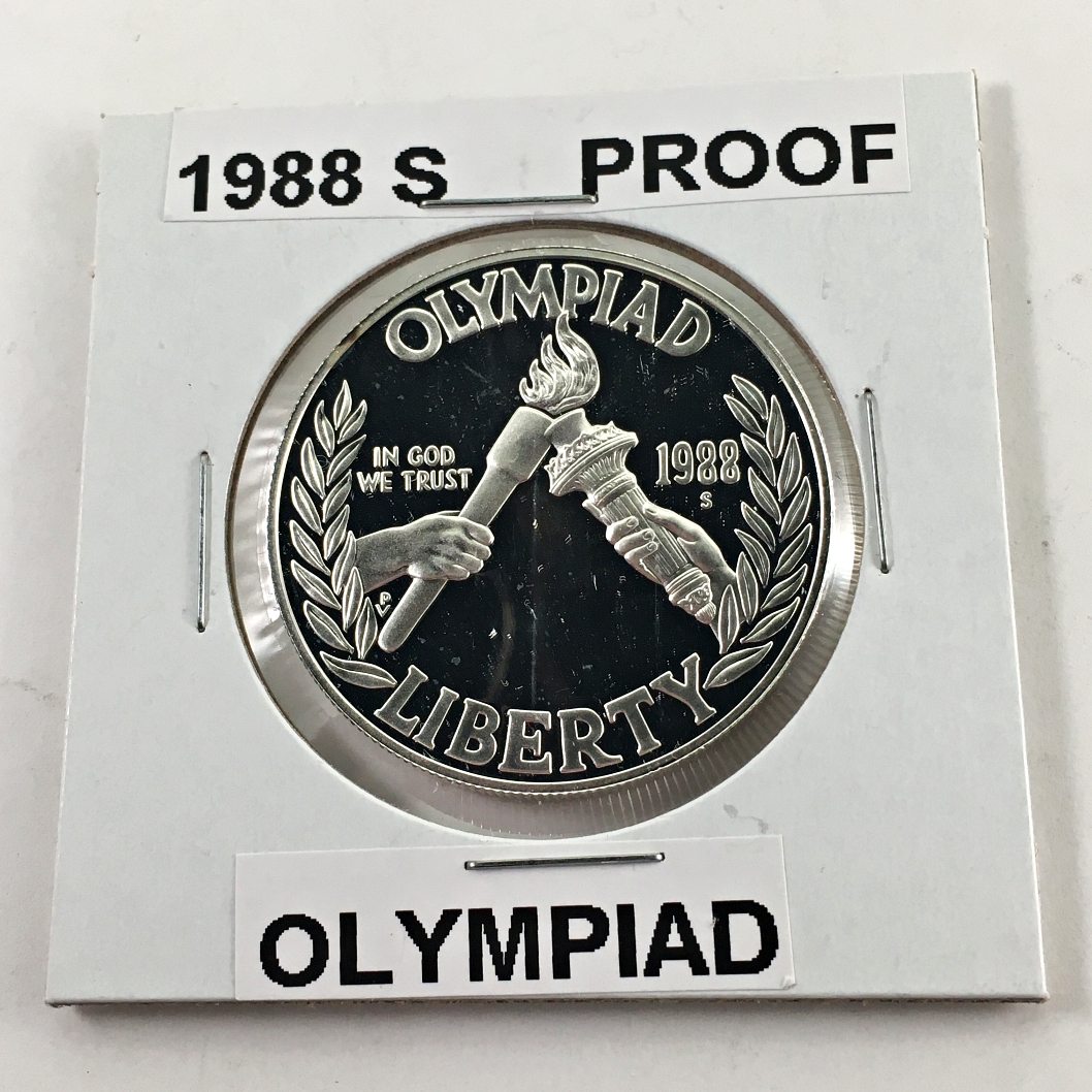 1988-S Seoul Olympiad Proof Silver Dollar*Deep Cameo | Property Room
