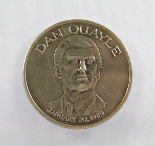 1989 Dan Quayle Inaugural Commemorative Medal | Property Room