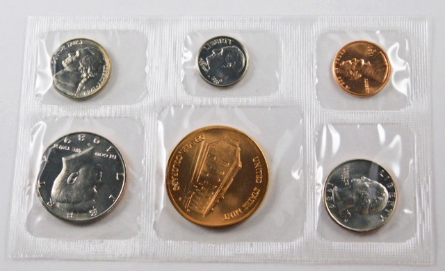 1989 Denver Mint Souvenir Set*5 Uncirculated Coins in Original Mint ...