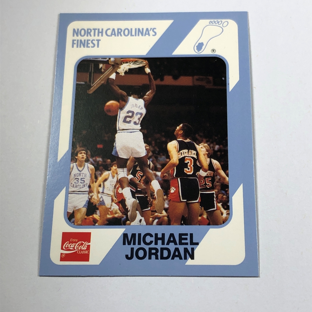 1989 MICHAEL JORDON Trading Card*North Carolina Tar Hell Career*Guard ...