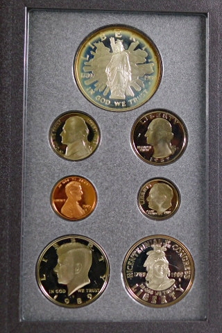 1989 United States Mint Prestige Set w/U.S. Congress Proof Silver ...
