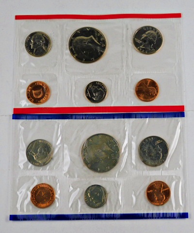 1989 United states Mint Uncirculated Coin Set*With D and P Mint Marks ...