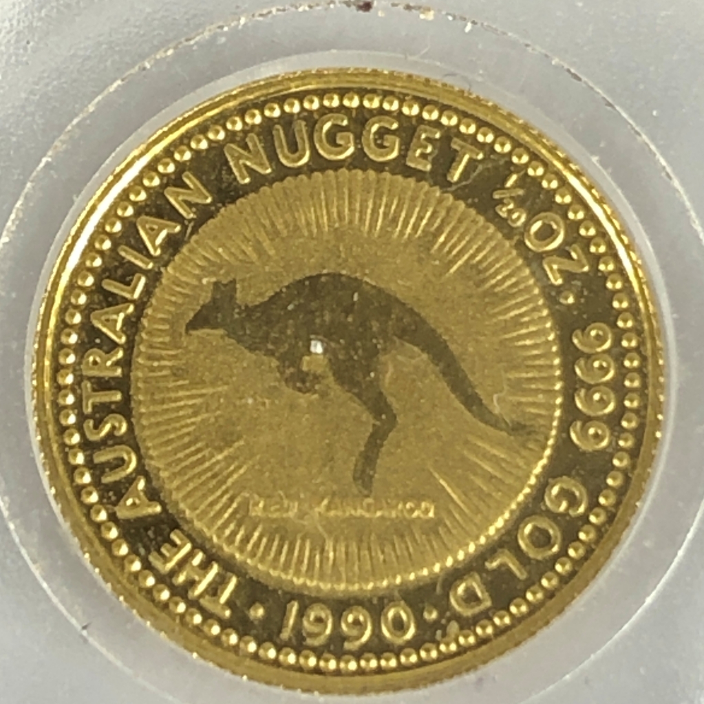 1990 Australia Gold $5 Kangaroo Coin*1/20oz .9999 Fine Gold | Property Room