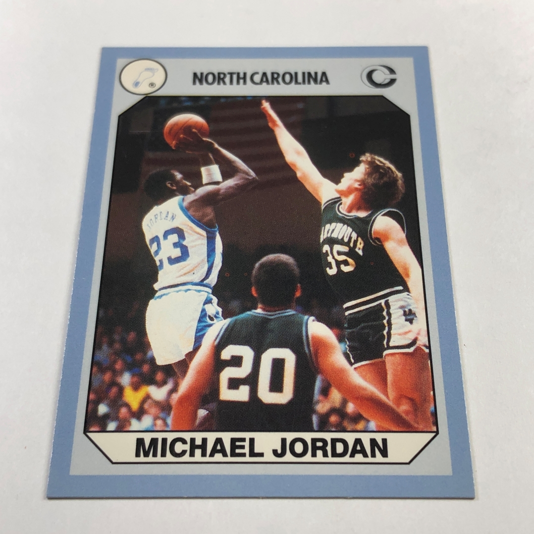 1990 MICHAEL JORDAN Trading Card*North Carolina Guard*Major: Geography ...