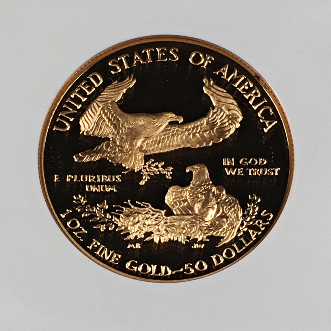 1990-W $50 Proof Gold Eagle*Graded PF69 ULTRA CAMEO by NGC*West Point ...