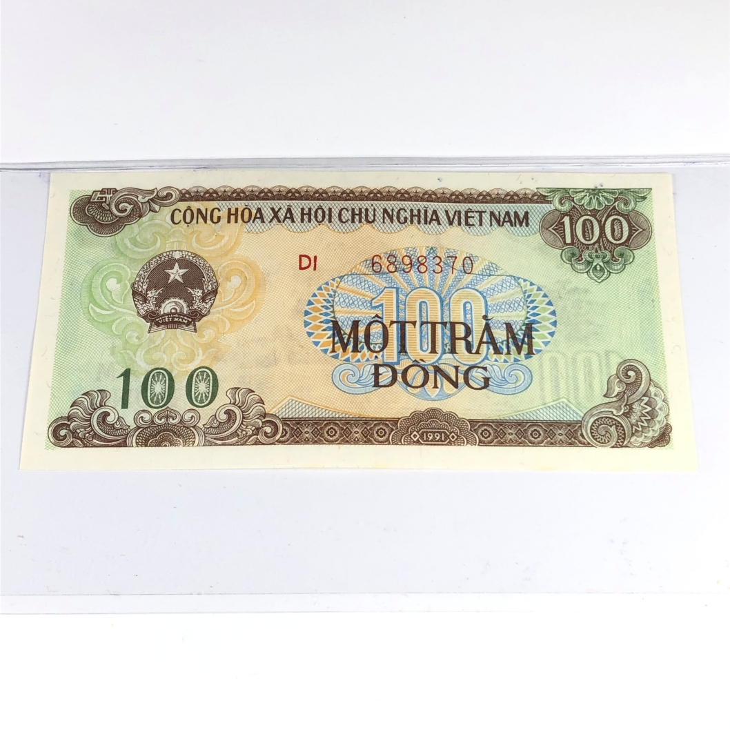1991 Vietnam 100 Dong Banknote*Crisp Uncirculated | Property Room