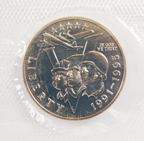 1991-1995-P World War II 50th Anniversary Commemorative Half Dollar ...