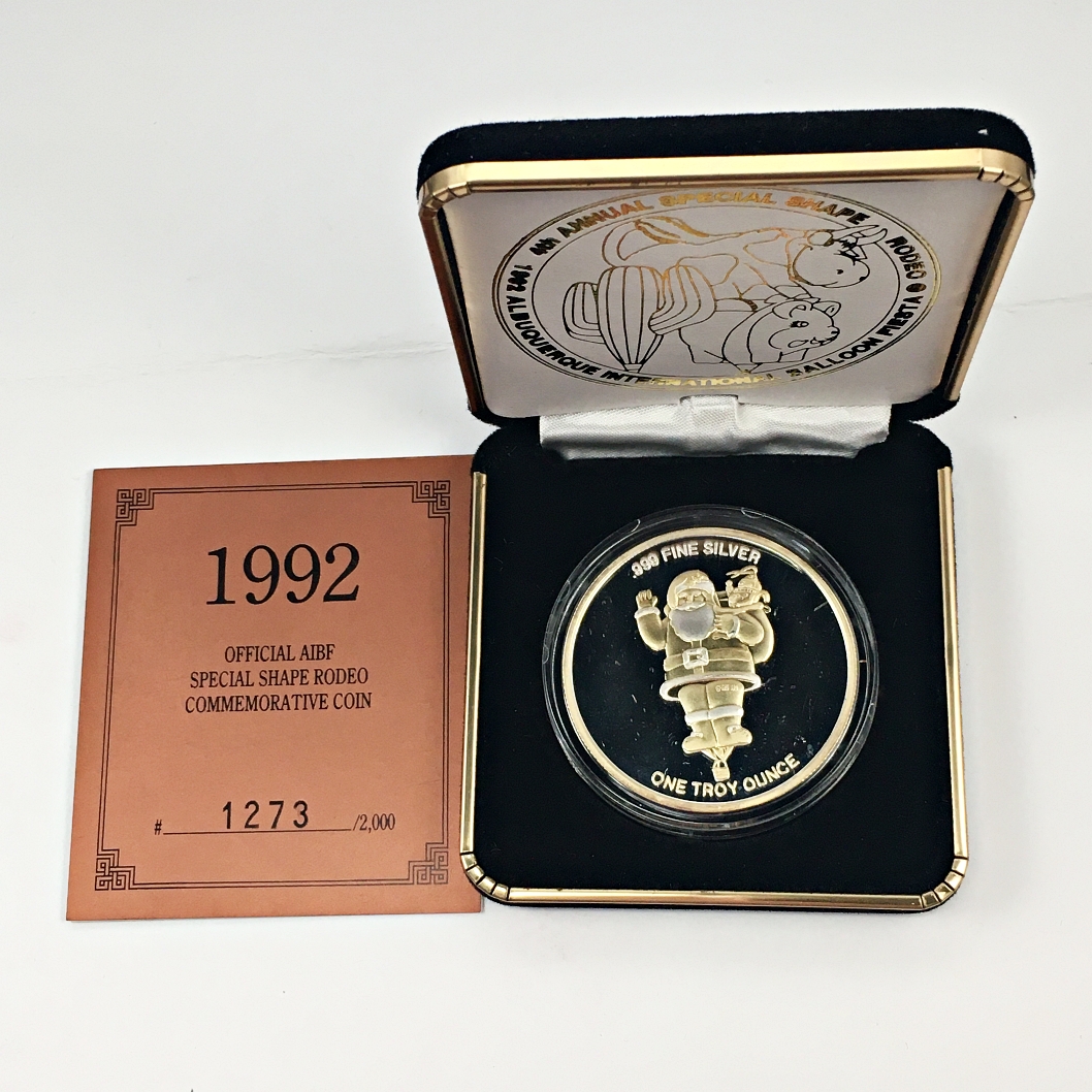 1992 Albuquerque Special Shapes Rodeo Medallion*One Ounce .999 Fine ...