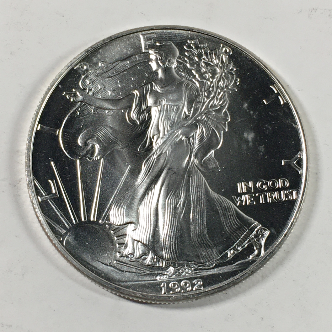 1992 American Silver Eagle*One Troy Ounce .999 Fine Silver | Property Room