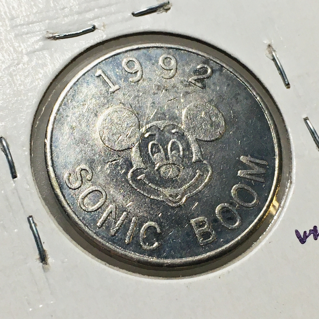 1992 Sonic Boom Mickey Mouse Arcade Token*Nickel*22mm | Property Room