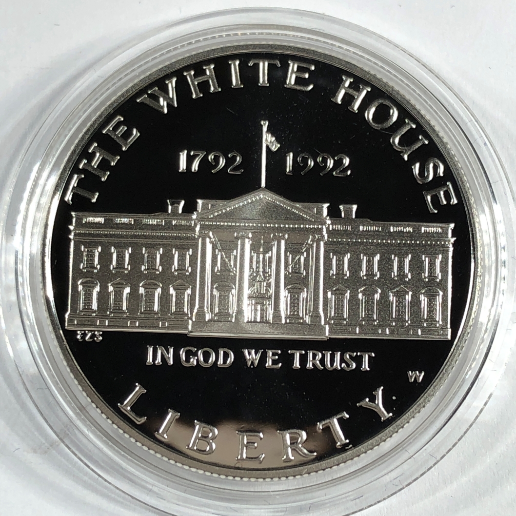 1992 White House 200th Anniversary Proof Silver Dollar *in Original Box ...