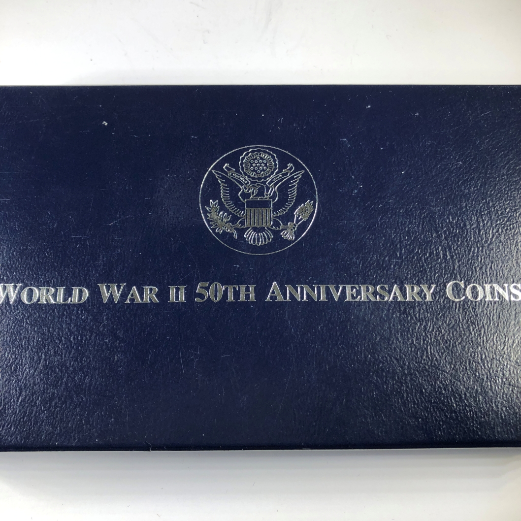1992 World War II Commemorative 2 Coin Set Silver Dollar Half Dollar ... 1992 World War II Commemorative 2 Coin Set Silver Dollar Half Dollar ...