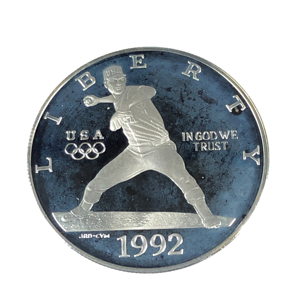 1992-S USA Olympics*Baseball Commemorative Proof Silver Dollar*Deep ...