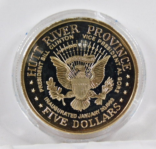 1993 $5 President Bill Clinton - Vice President Al Gore - Inauguration ...