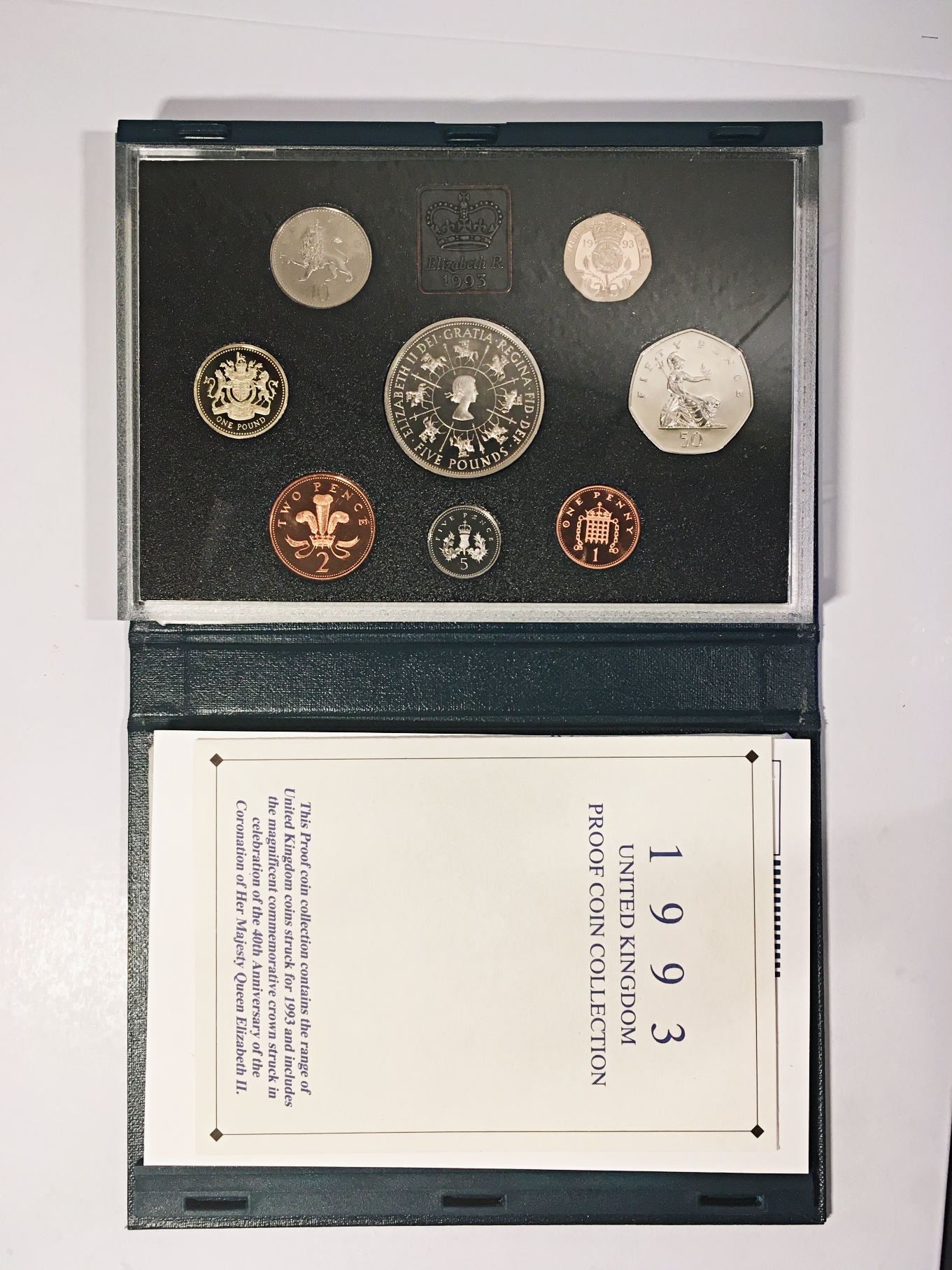 1993 United Kingdom Proof Coin Collection*In Original British Royal ...