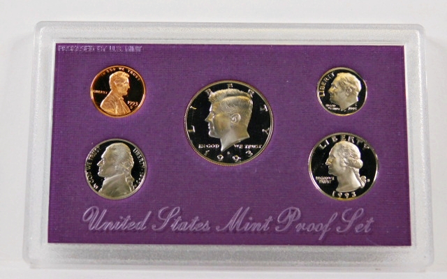 1993-S United States Mint Proof Set*In Original Custom Mint Holder ...