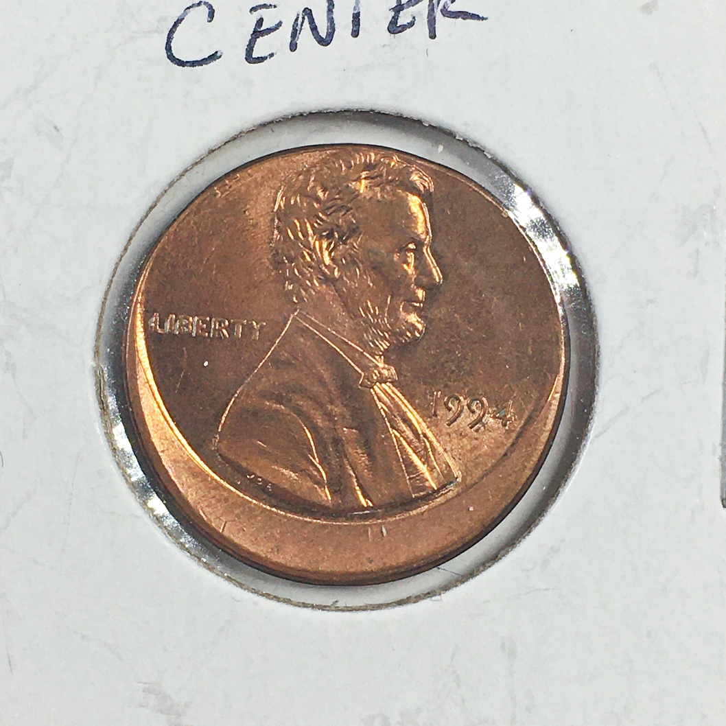 1994 OFF CENTER Lincoln Head Memorial Cent*High Grade Red | Property Room