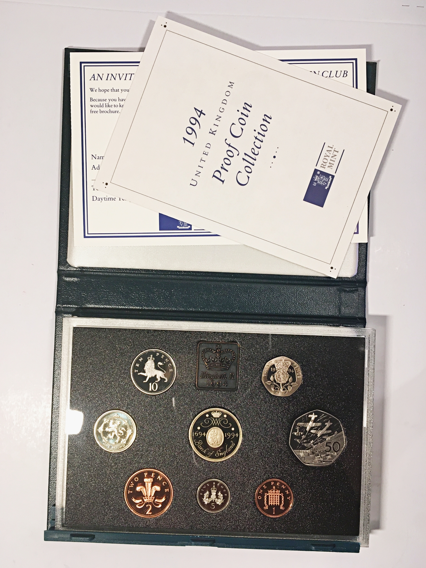 1994 United Kingdom Proof Coin Collection*In Original British Royal ...