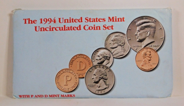 1994 US Mint Uncirculated Coin Set*Both P and D Mint Marks*In Original ...