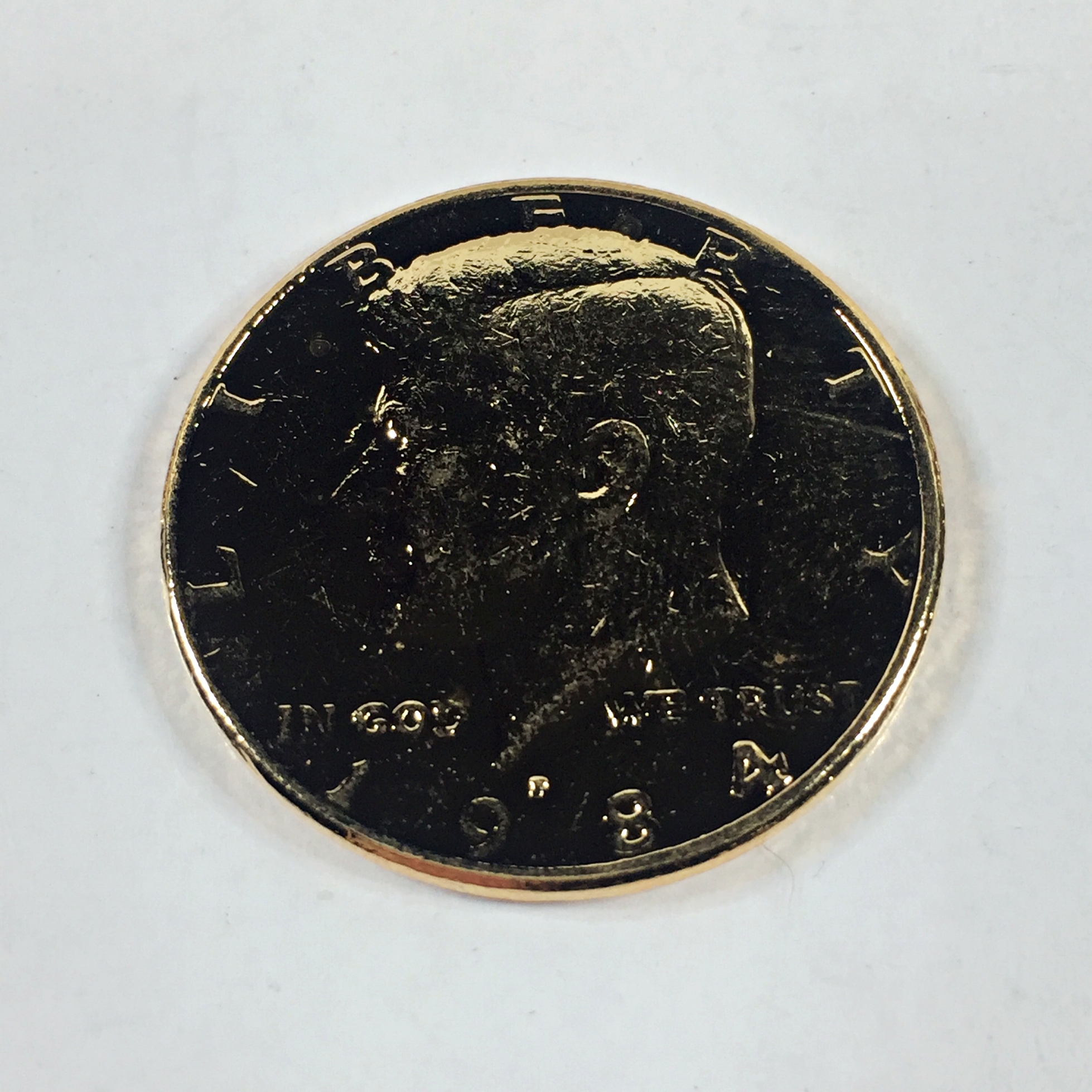 1994-P 24K Gold Layered Kennedy Half Dollar | Property Room
