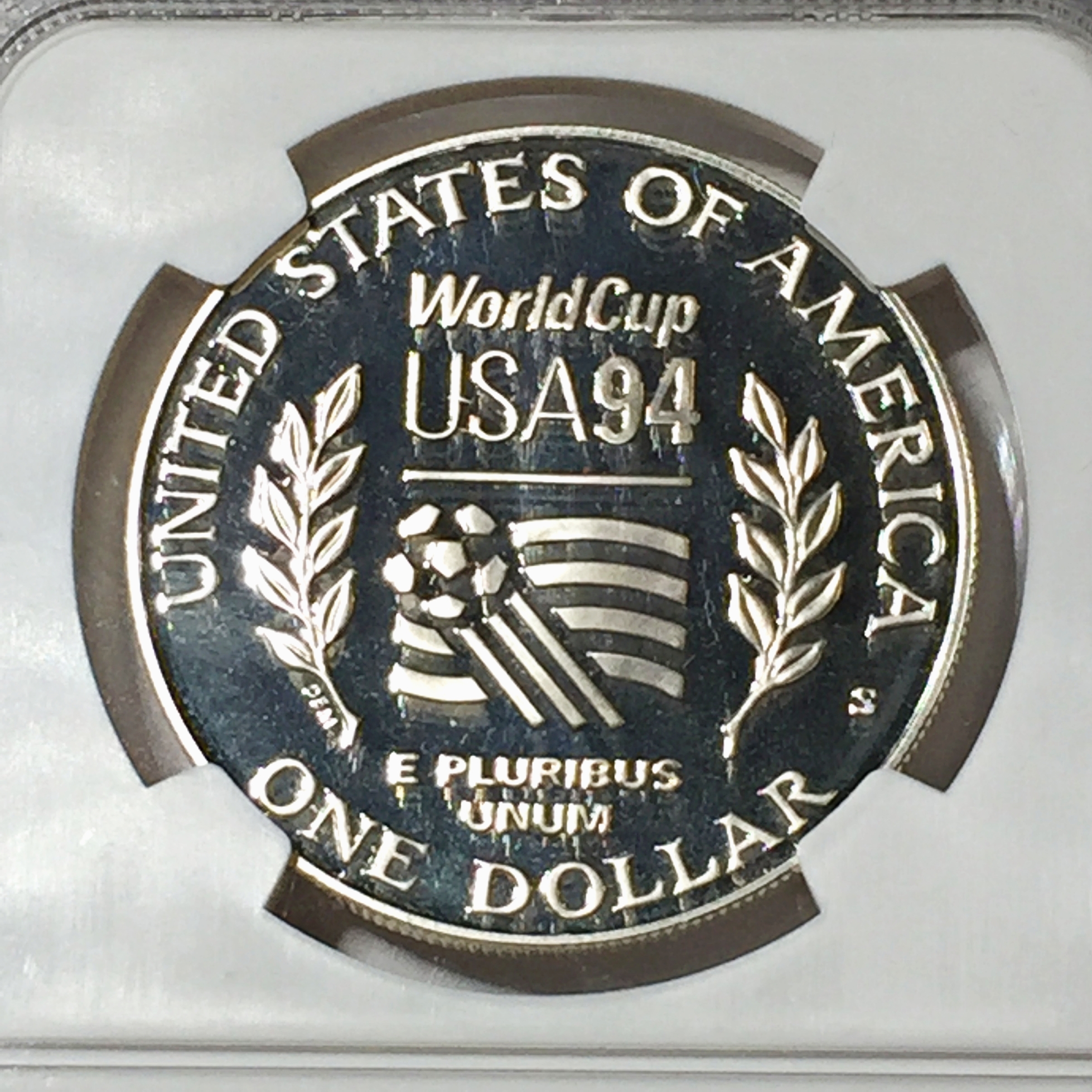 1994-S Proof World Cup Commemorative Silver Dollar*Graded PF69 ULTRA ...