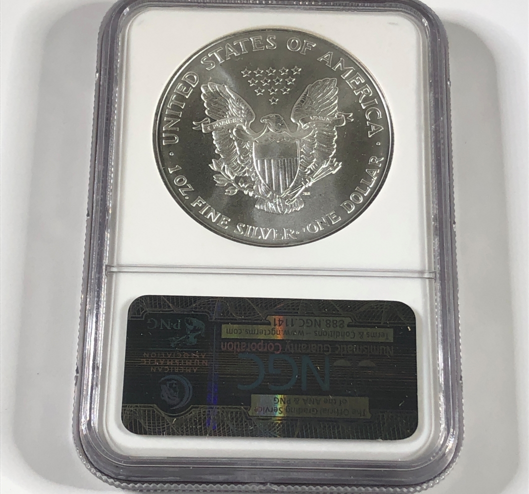 1995 American Silver Eagle*1oz .999 Fine Silver*Graded MS69 by NGC | Property Room
