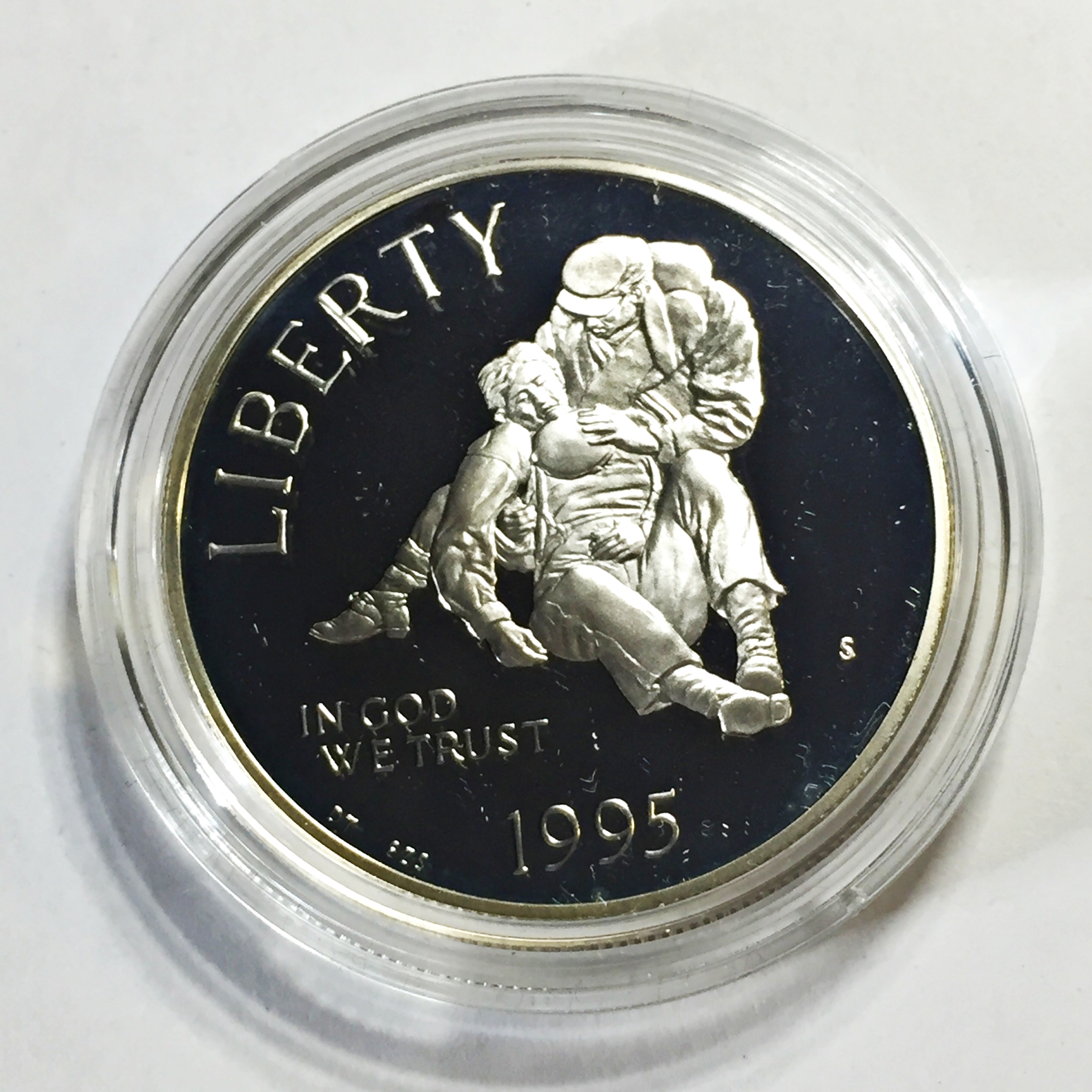 1995-S Proof Civil War Battlefield Commemorative Silver Dollar*DCAM*In ...