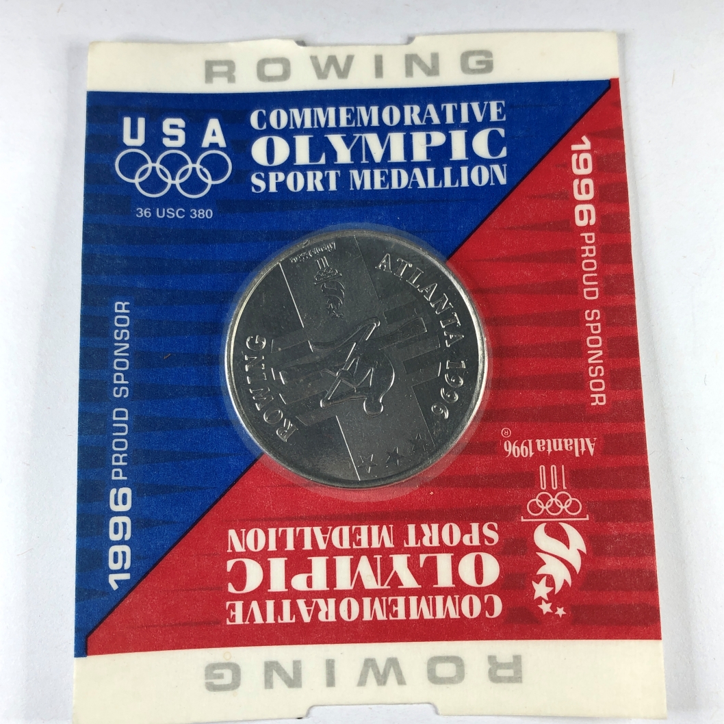 1996 USA Olympic Sports Medallion*Rowing*1.5" Diameter*Sealed in ...