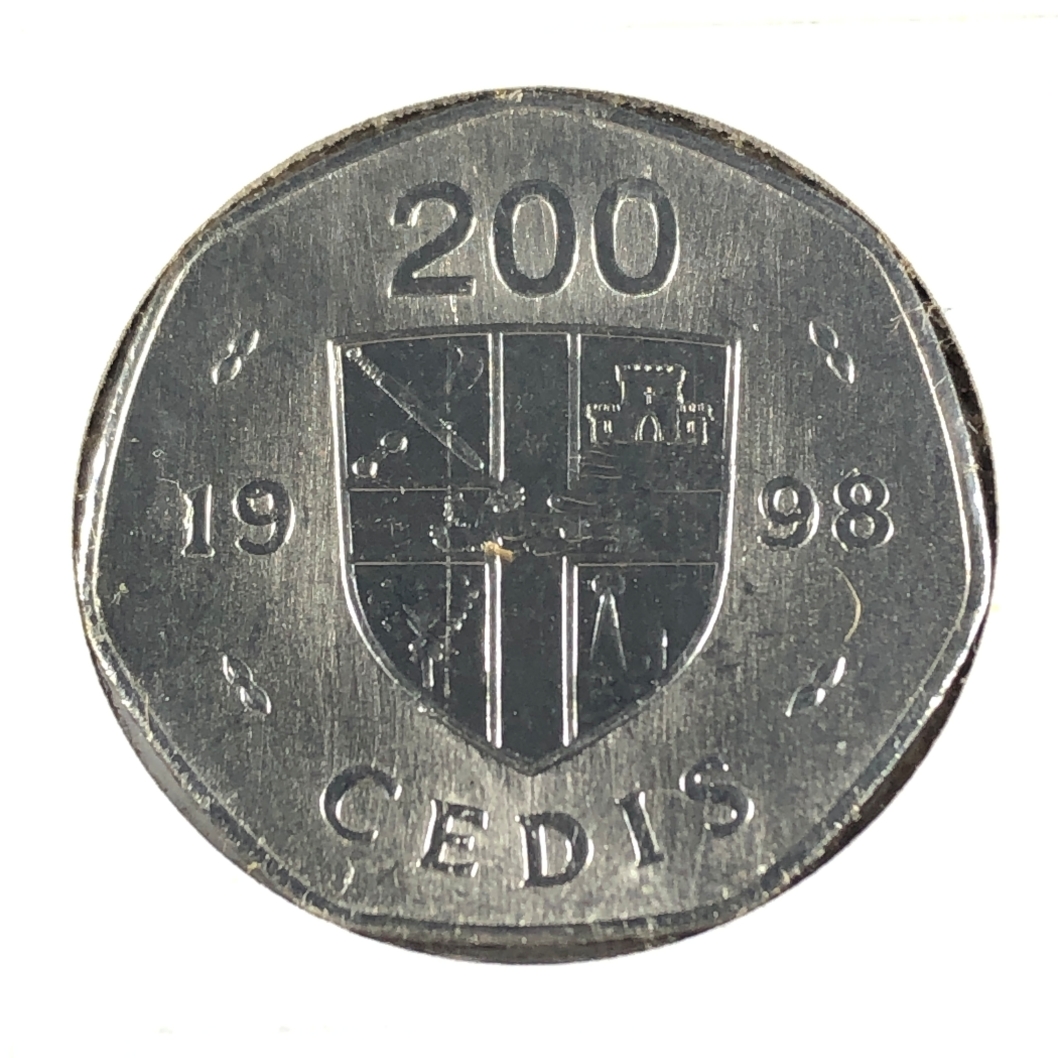 1998 Ghana 200 Cedis Coin*Uncirculated with Luster | Property Room