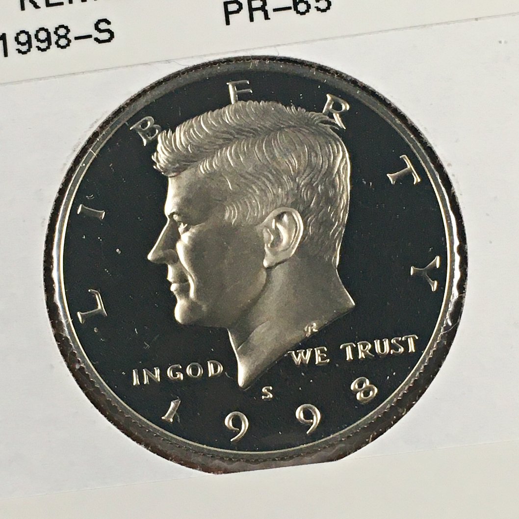 1998-S Proof Silver Kennedy Half Dollar*Deep Cameo | Property Room