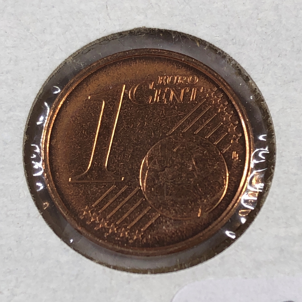 1999 Belgium European Union 1 Cent Euro*High Grade Red | Property Room