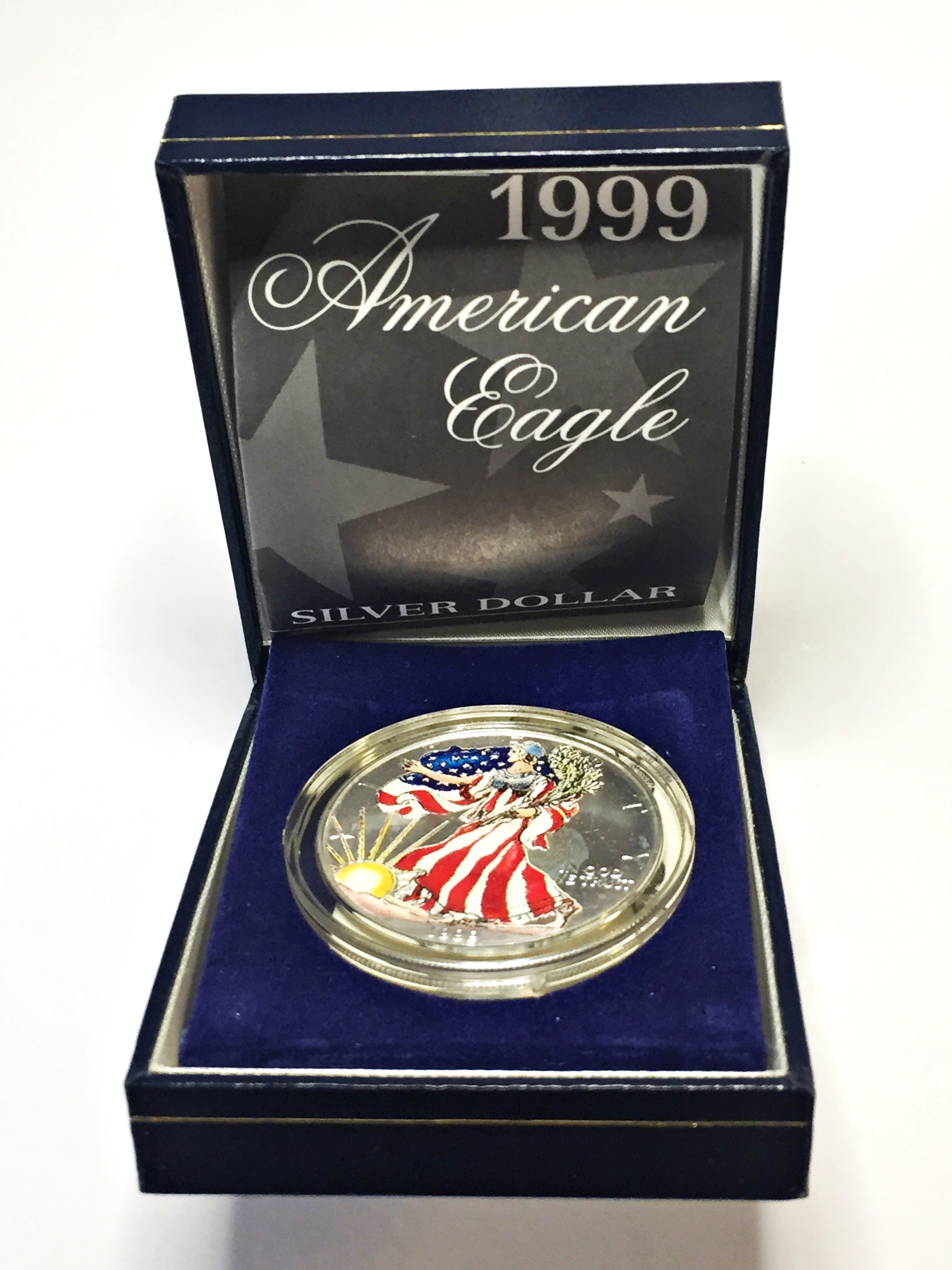 1999 Color4ized American Silver Eagle*In Original Gift/Display Box*1oz ...