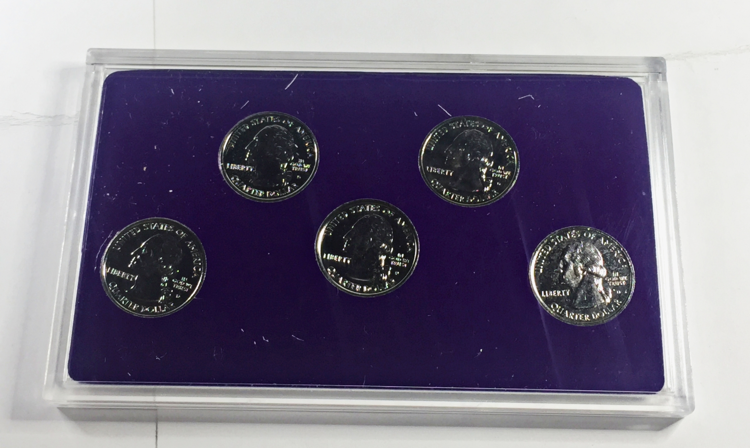 1999 Platinum Layered Commemorative State Quarters Set*In Protective ...
