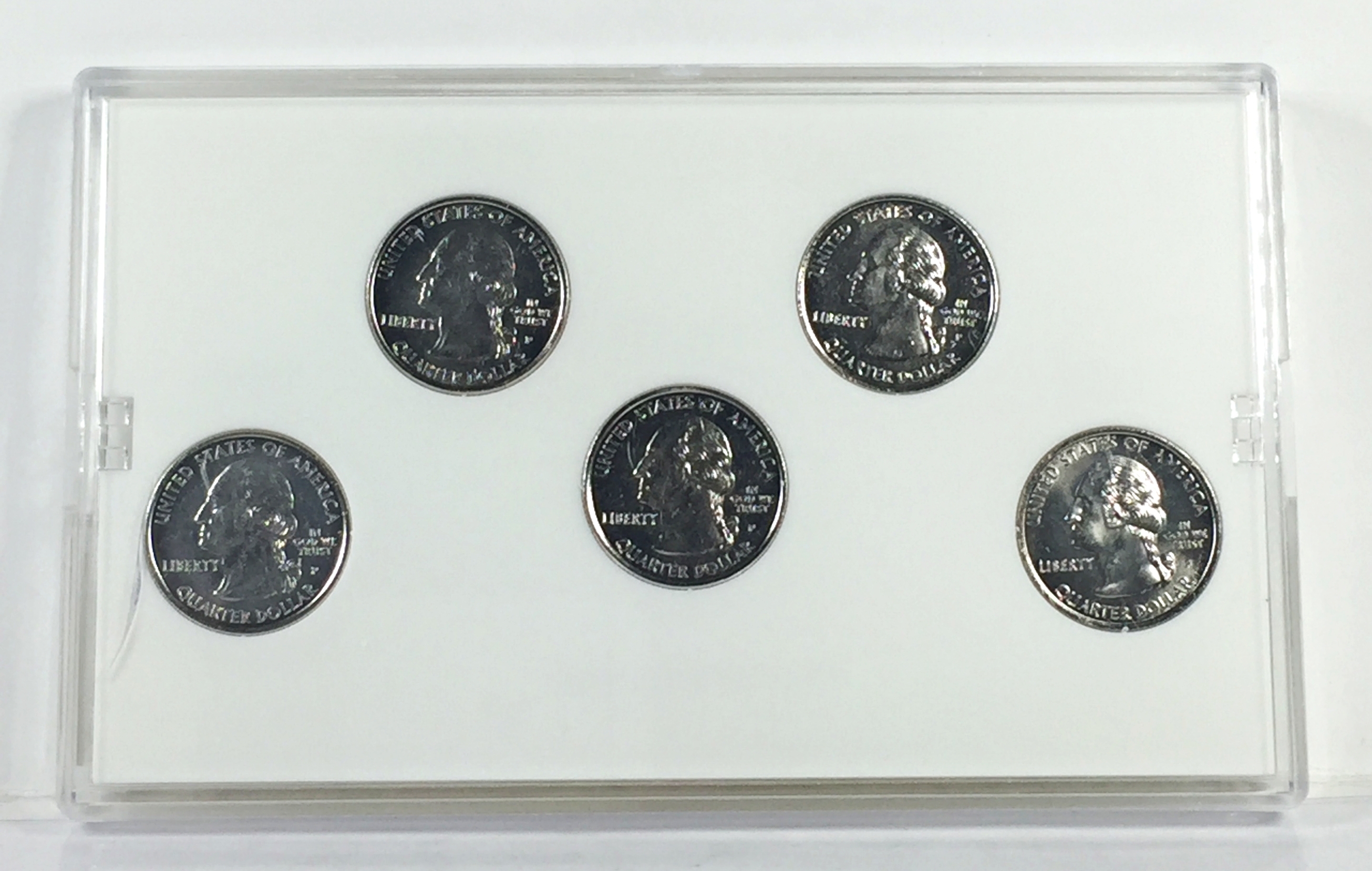 1999 Platinum Layered Edition State Commemorative Quarter Collection*In ...