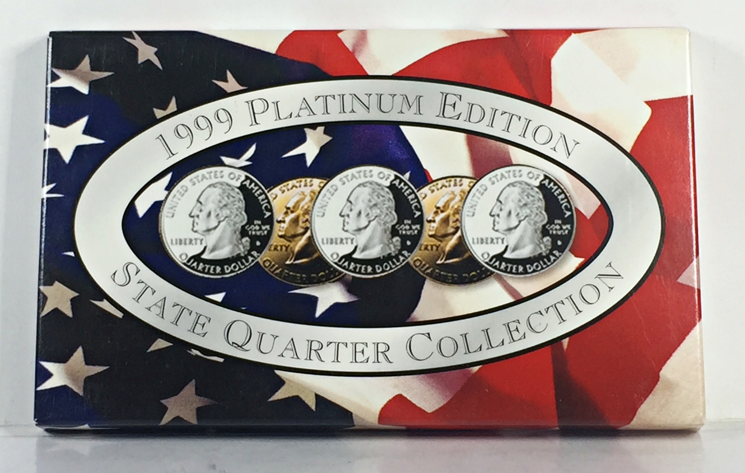 1999 Platinum Layered Edition State Commemorative Quarter Collection*In ...
