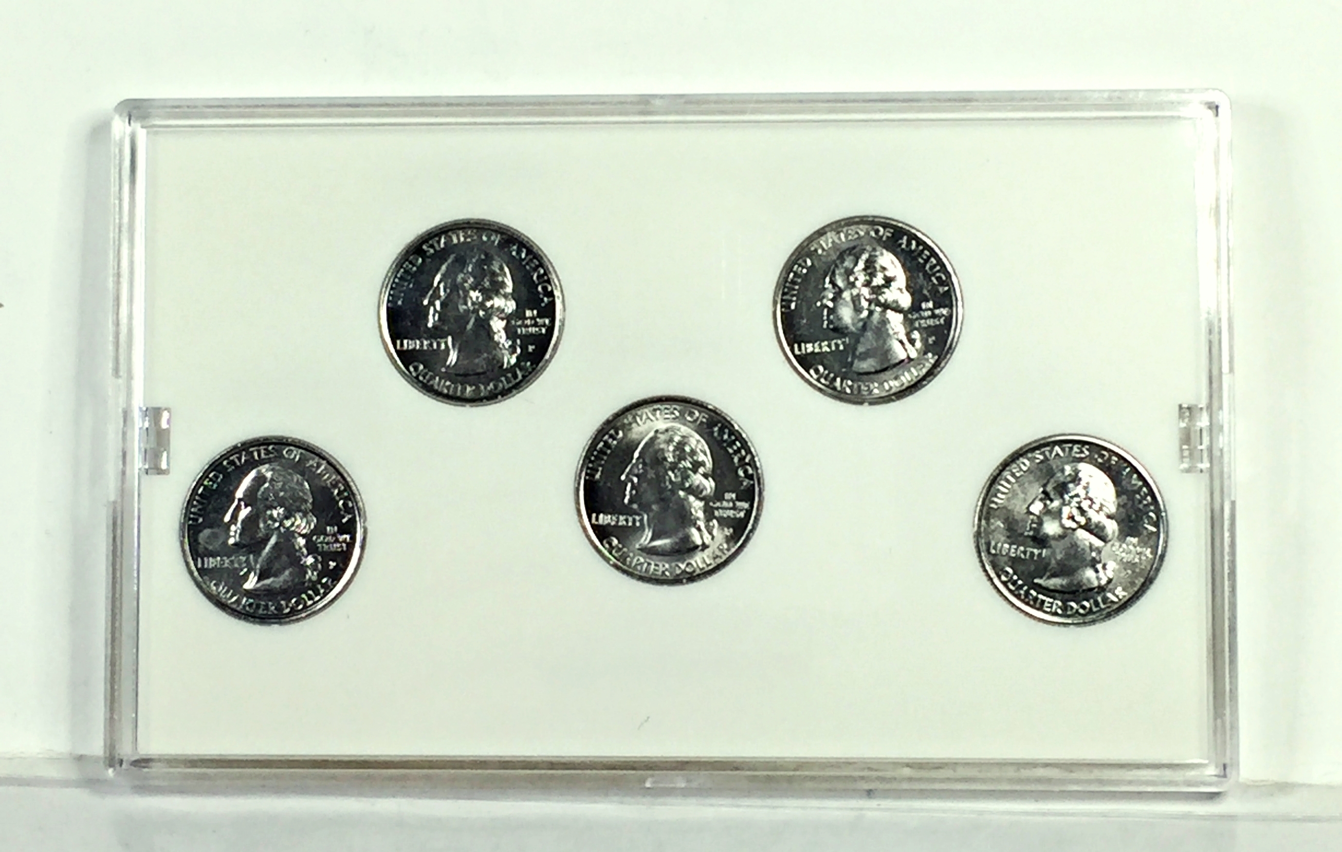 1999 Platinum Layered Edition State Quarter Collection*In Custom Holder ...
