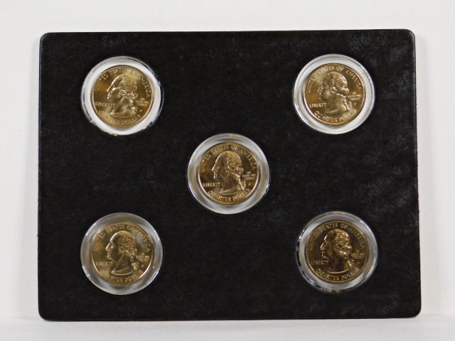 1999 Set of Colorized Statehood Commemorative Quarters*With COA ...