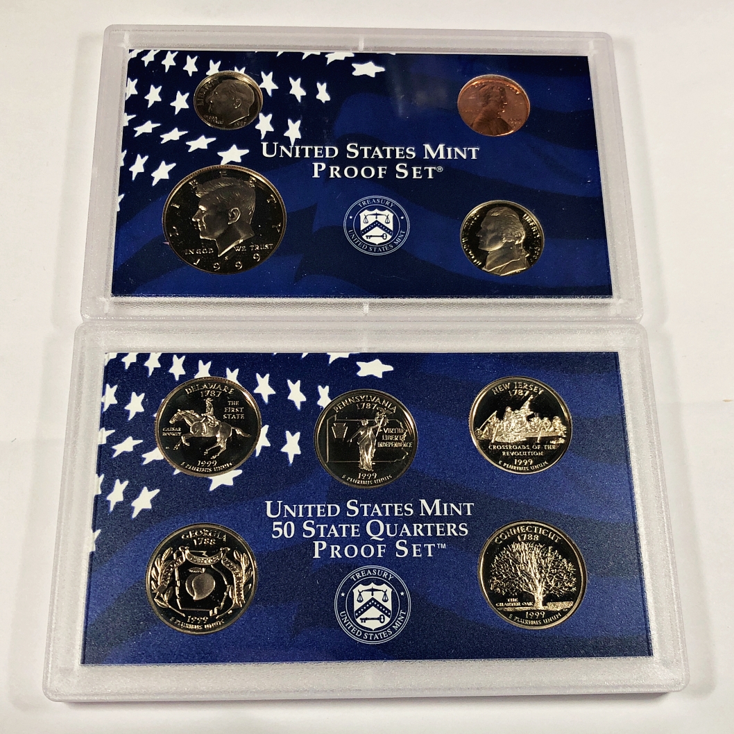 1999 United States Mint Proof Set*Includes Commemorative Quarters*In ...