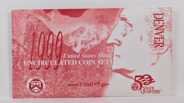 1999 United States Mint Uncirculated Coin Set*Denver Minted*In Original ...