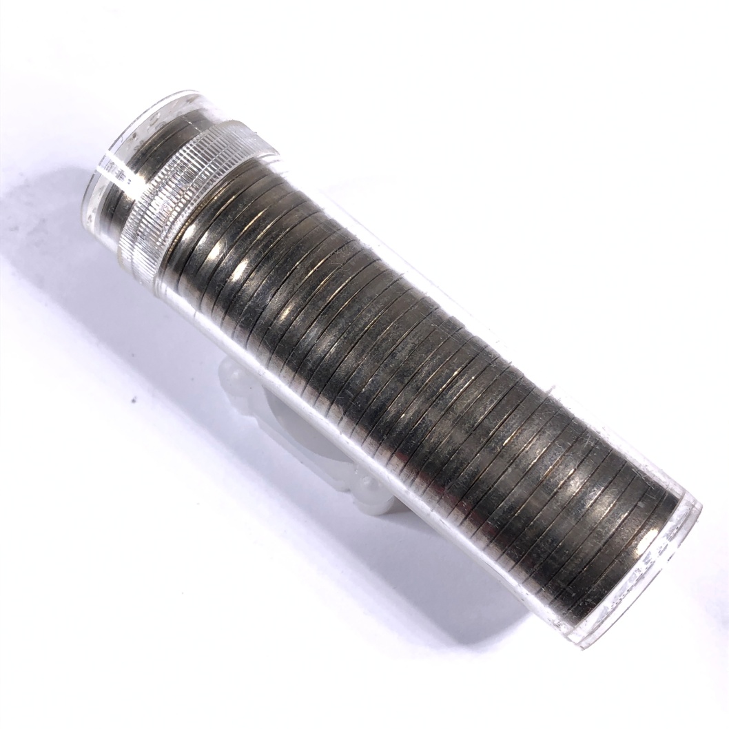 $2 Tube of Jefferson Nickels*Tube is Marked 1958-P*We Have Not ...